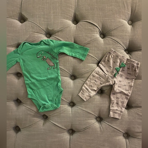 Carter's | Matching Sets | 6m Baby Boy Chomp Roar Grr Dinosaur Outfit ...